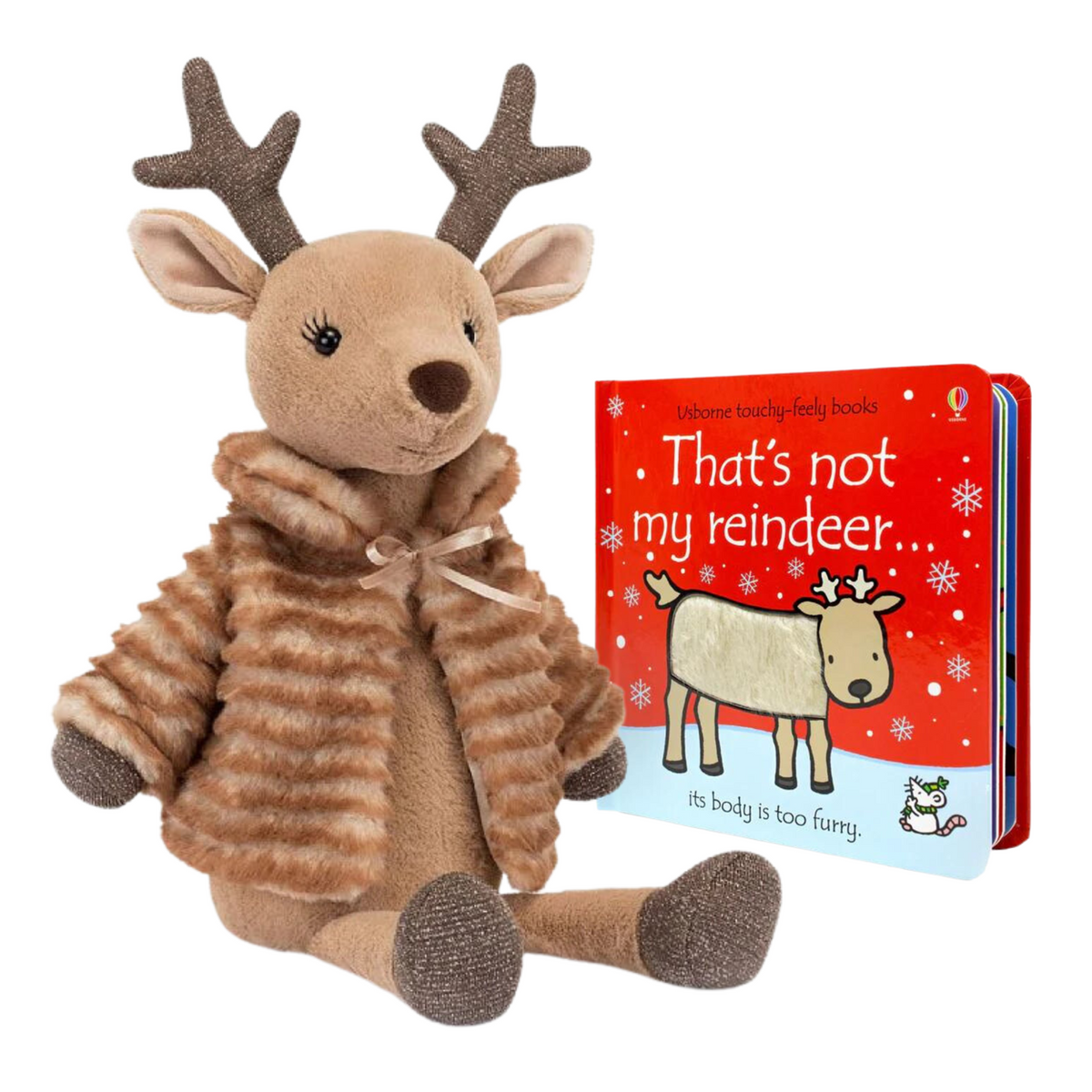 Jellycat Sofia That’s Not My Reindeer Book & Toy Gift Set – Stork in ...