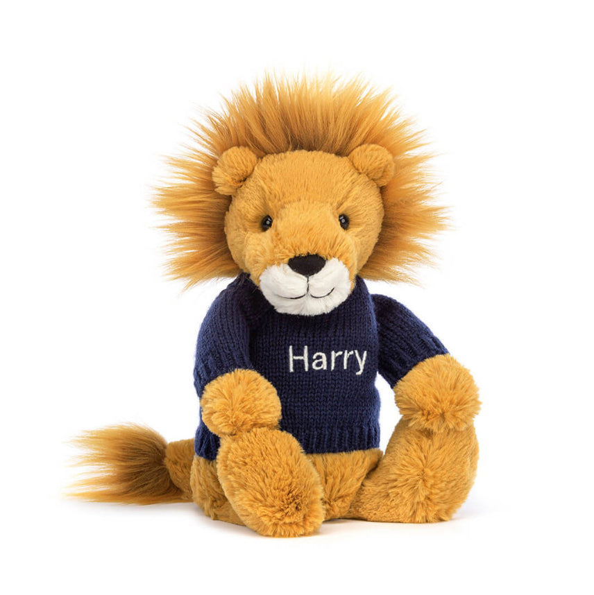 Jellycat The Very Brave Lion Personalised Gift Set Blue – Stork in the City